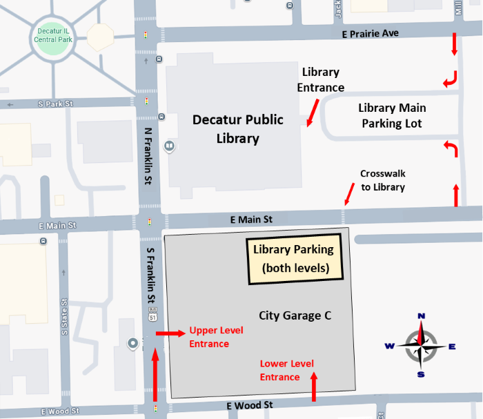 Parking at the Decatur Public Library | Decatur, IL Public Library